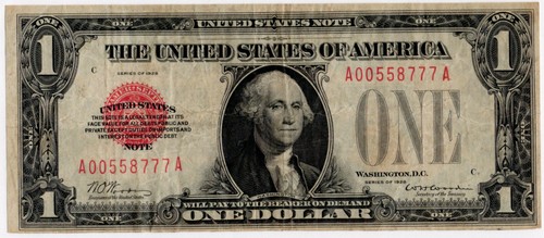 1928 $1 Red Seal Funny Back Puerto Rico Note - Fr. 1500 | eBay