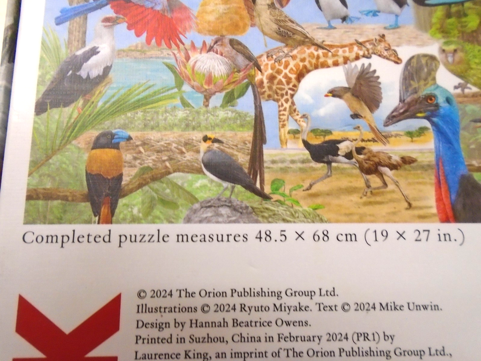 Around the World in 50 Birds ~ 1000 Piece Jigsaw Puzzle by Ryuto Miyake ...