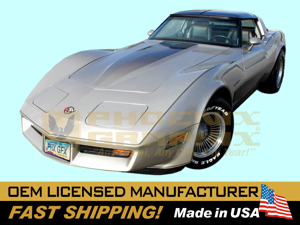 1982 C3 Corvette Collectors Edition Hood Only Fader Decal Stripe | eBay