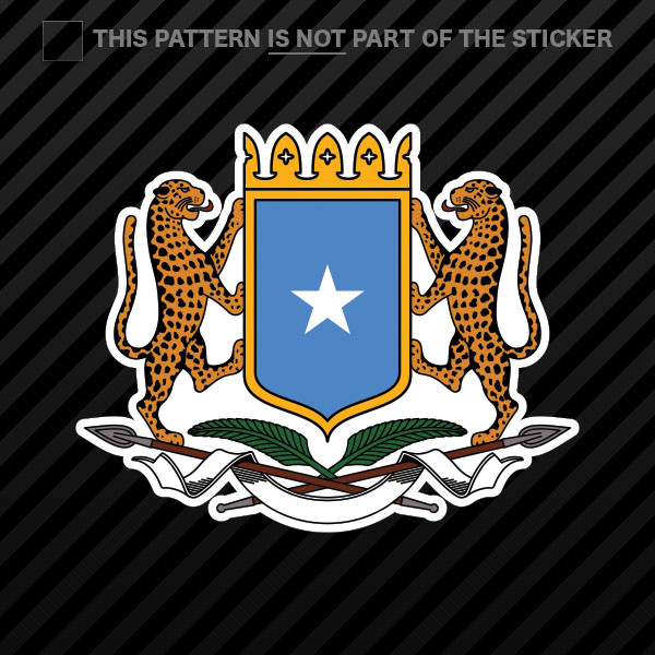 Somali Coat of Arms Sticker Self Adhesive Vinyl Somalia flag SOM SO | eBay