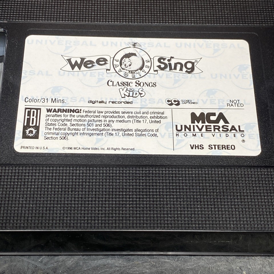 Wee Sing Favorites - Classic Songs For Kids VHS Tape 1996 Children’s ...