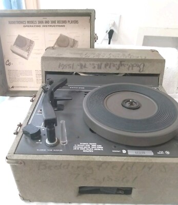 Vintage Audiotronics 300A Classroom Suitcase record player 1969 ...