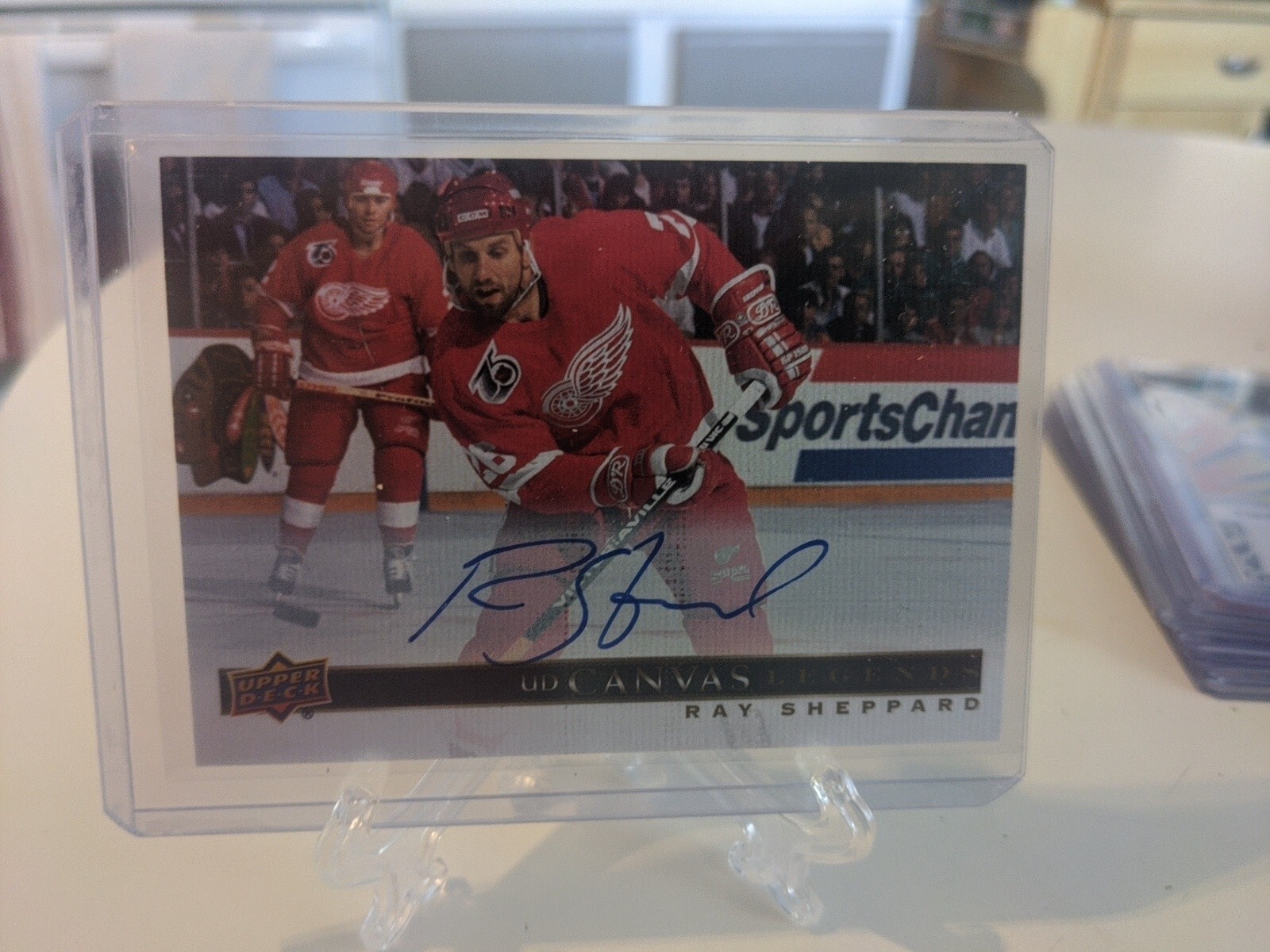 2020-21 SP Signature Edition Legends - UD Canvas Auto -Ray Sheppard | eBay