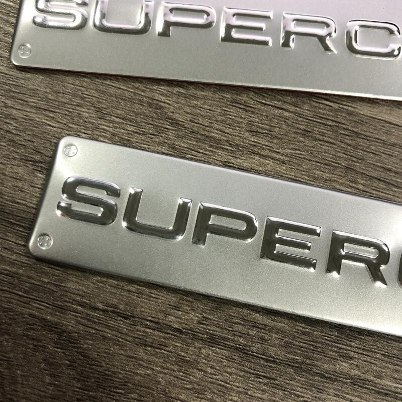 1X Supercharged Trunk Badge Emblem 3D Racing Sport Sticker Nameplate ...