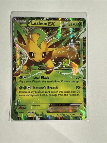 Pokémon TCG Leafeon-EX Generations 10/83 Holo Holo Rare EX | eBay