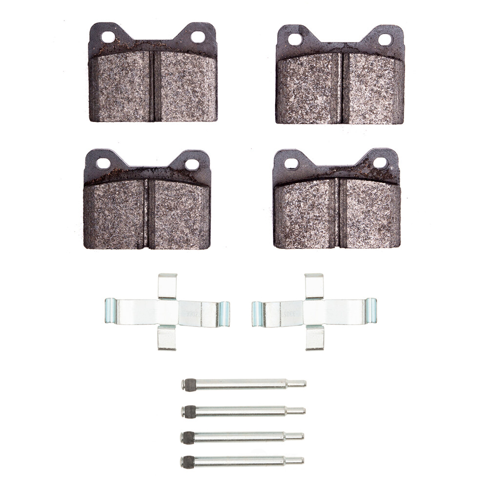 Disc Brake Pad Set-DFC 3000 Semi-Metallic Brake Pads and Hardware Kit ...