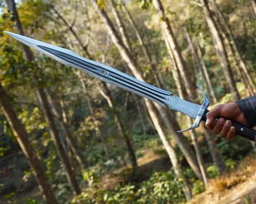 Sting Sword : Handmade 30 inch Viking Sword with Leather Sheath USA ...