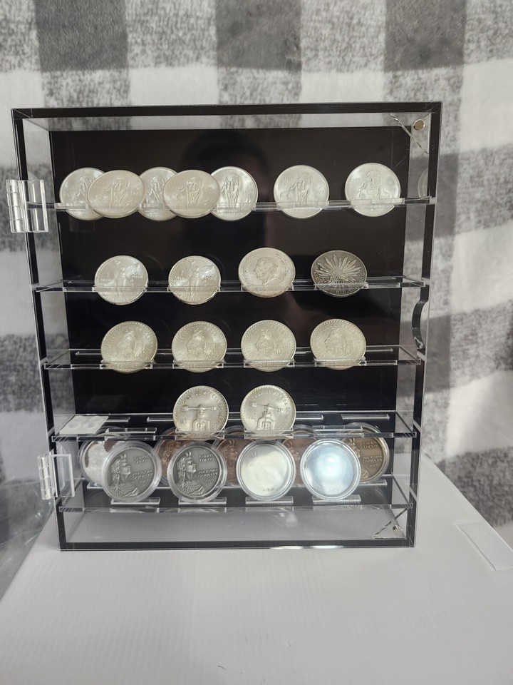 Wall Mounted Clear Challenge Coin Collector Display Case, Hanging ...