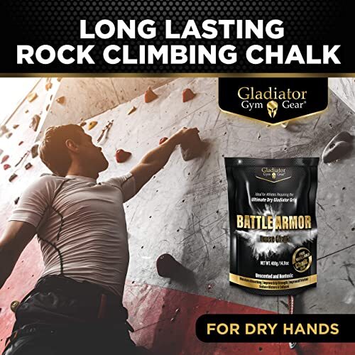 Gym Chalk with Refillable Chalk Ball | Ideal for Weightlifting Chalk ...