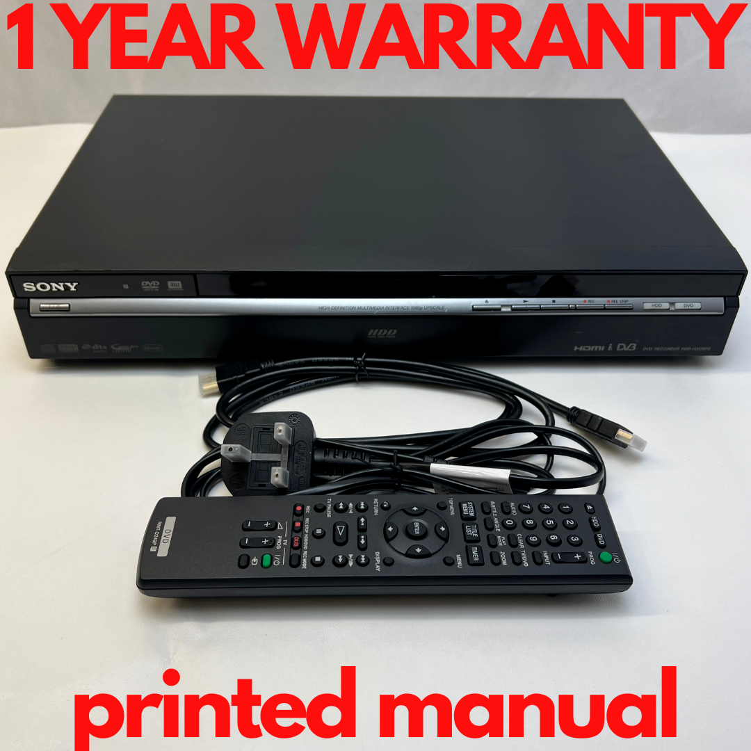 Sony RDR-HXD970 250GB HDD Recorder 1080p Upsc, DVD, Freeview, HDMI ...