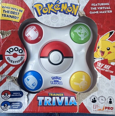 Pokemon Trainer Trivia Game Electronic 1000 Questions - 2021 NIB ...