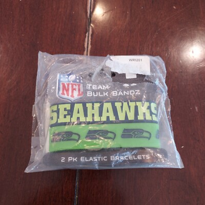 New NFL Seattle Seahawks Football Fan Bulk Rubber Band Bracelets 2 Pack ...