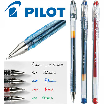 Pilot G1 05 Gel Ink Rollerball Pen G-105 Fine Tip 0.5mm Black Blue Red ...