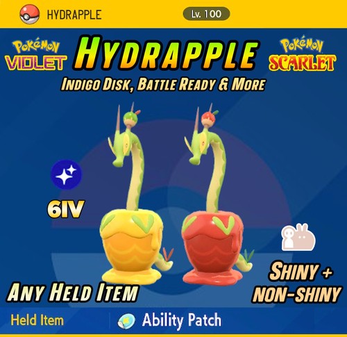 HYDRAPPLE • SHINY 6 IV ⚡ Indigo Disk ⚡ Pokemon Scarlet & Violet ...