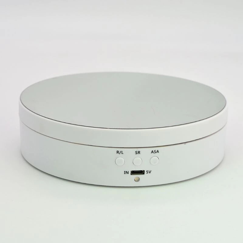 3 Speeds Electric Rotating Display Stand Mirror Turntable Jewelry ...