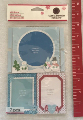 Martha Stewart photo holder holiday stickers 7 piece sets 3 available ...