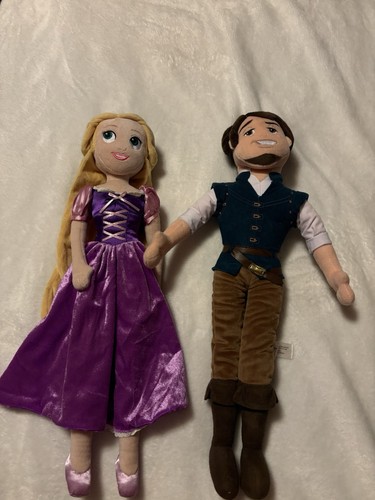 Disney Store Tangled Flynn Rider & Rapunzel 20" Plush Doll Bundle | eBay