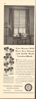 1938 Print Ad of National Venetian Blind Guild Terminal Tower Cleveland ...