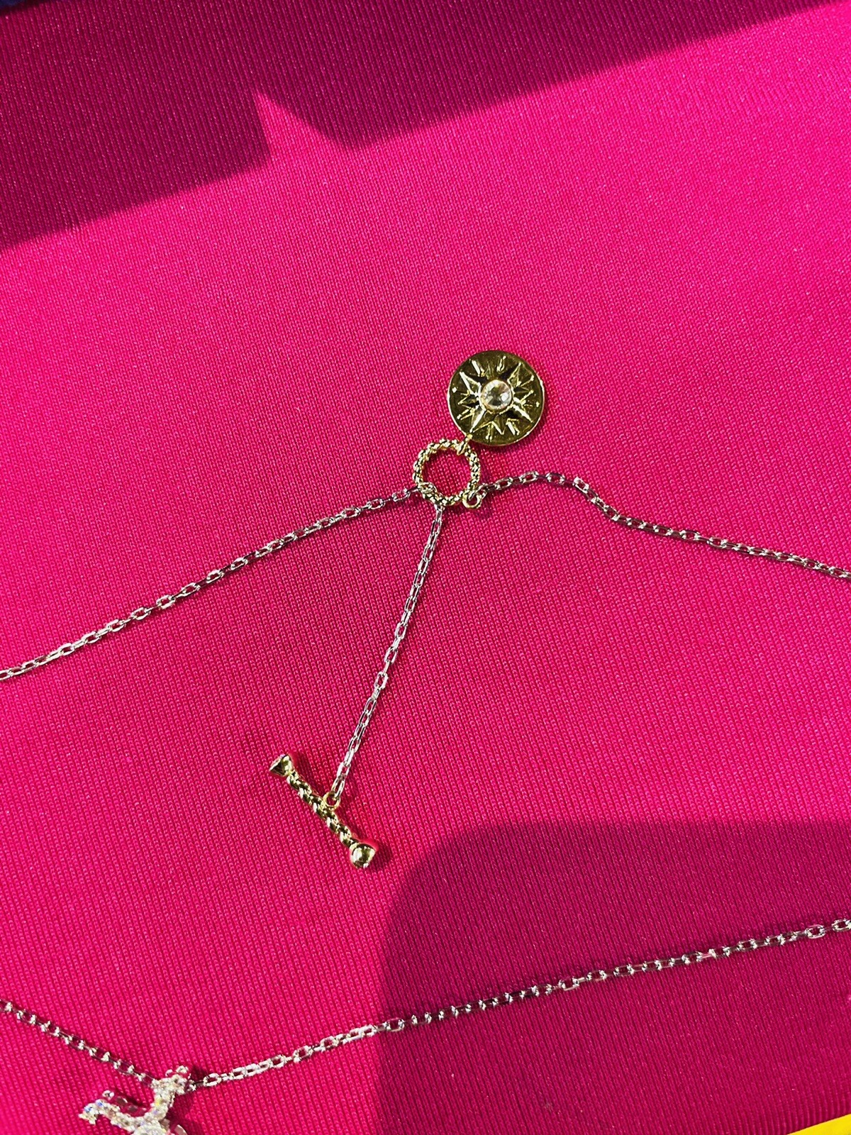 Swarovski Necklace Pendant Taurus Horoscope Symbol T Bar Chain Silver ...
