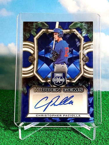Christopher Paciolla 2023 Panini Elite Extra Edition Hidden Gems Auto ...