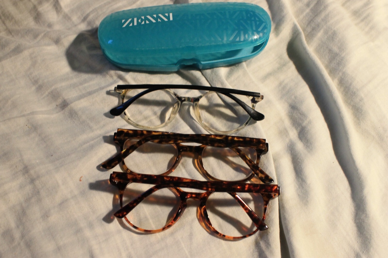 Lot of 3 - Zenni Assorted faux Tortoise Shell Glasses Optical Frames ...