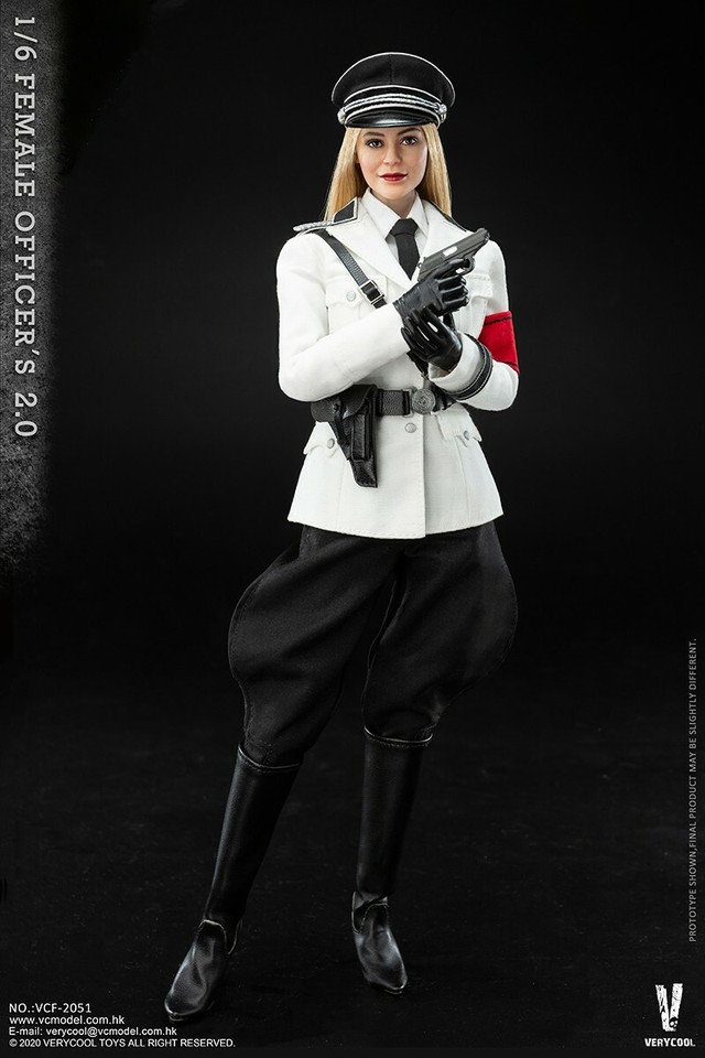 1/6 VERYCOOL Female figure Officer 2.0 White Uniform Soldier Doll ...