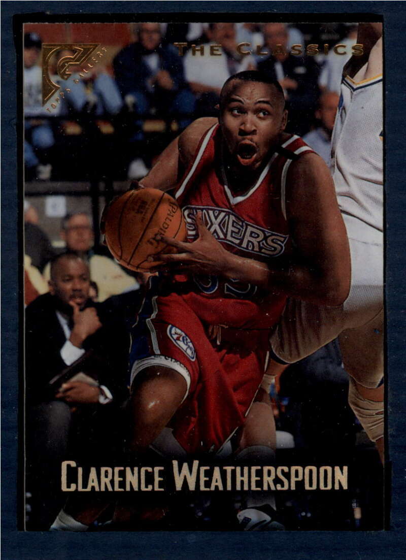 1995-96 Topps Gallery #103 Clarence Weatherspoon NM-MT 76ers | eBay