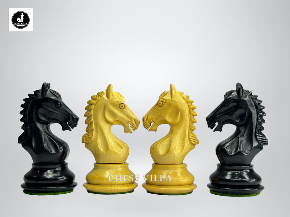 The Derby Knight Staunton Pattern Chess Pieces Only- Double Weighted ...
