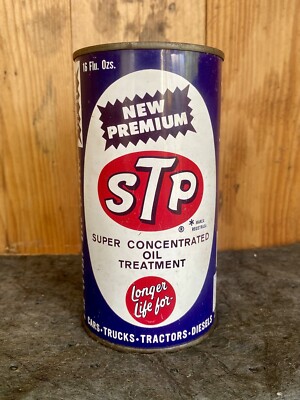 Vintage STP Oil Treatment Full Pint Can - Studebaker - St. Joseph, MO ...