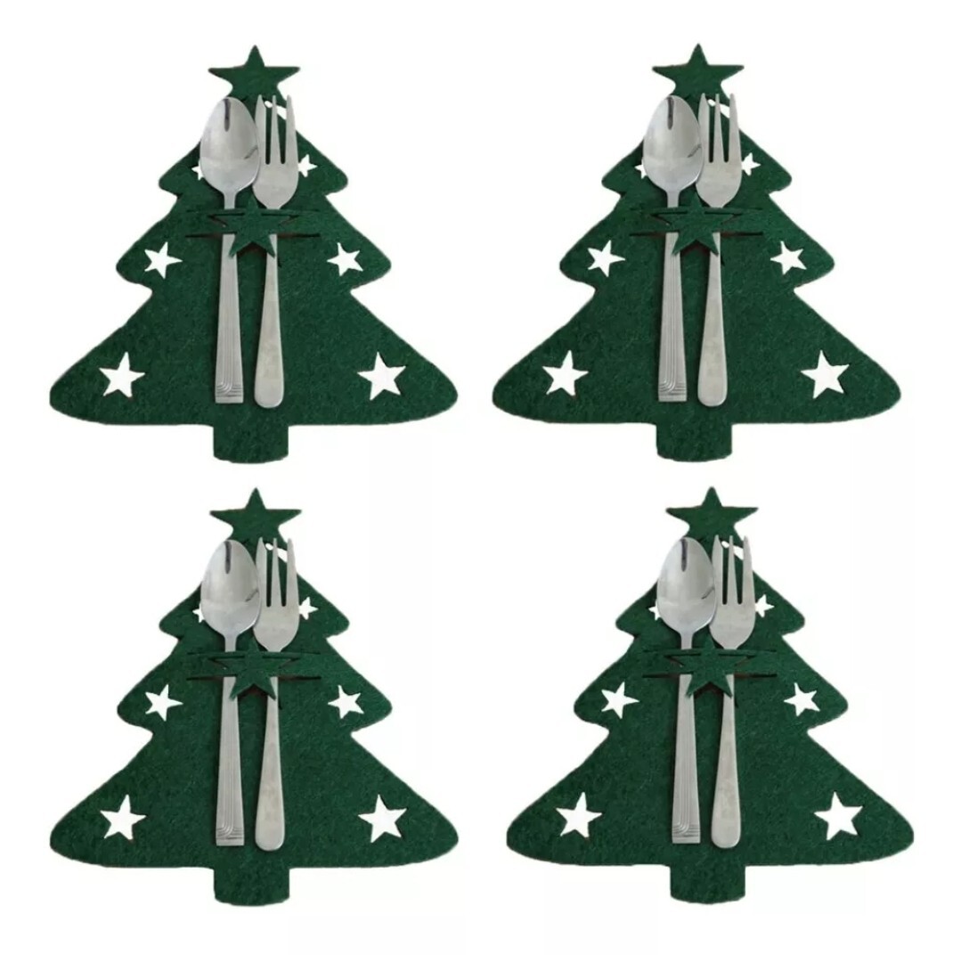Christmas Tree Table Decorations Cutlery Holder Novelty Christmas Gifts christmas-tree-table-decorations-cutlery-holder-novelty-christmas-gifts