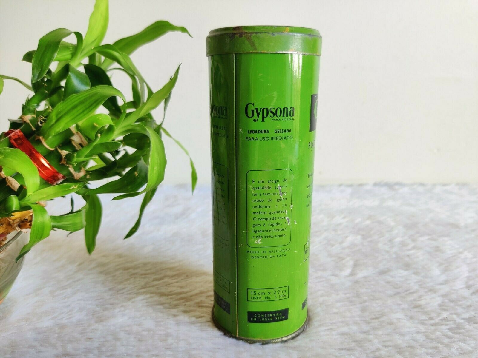 1950s Vintage Gypsona POP Bandage Advertising Tin Box Round Old ...