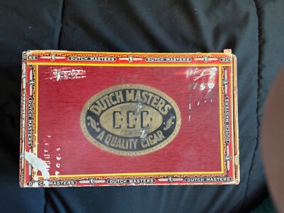 Vintage DUTCH MASTERS Panetela Cigar Box 50 Fine Cigars - Empty Box ...