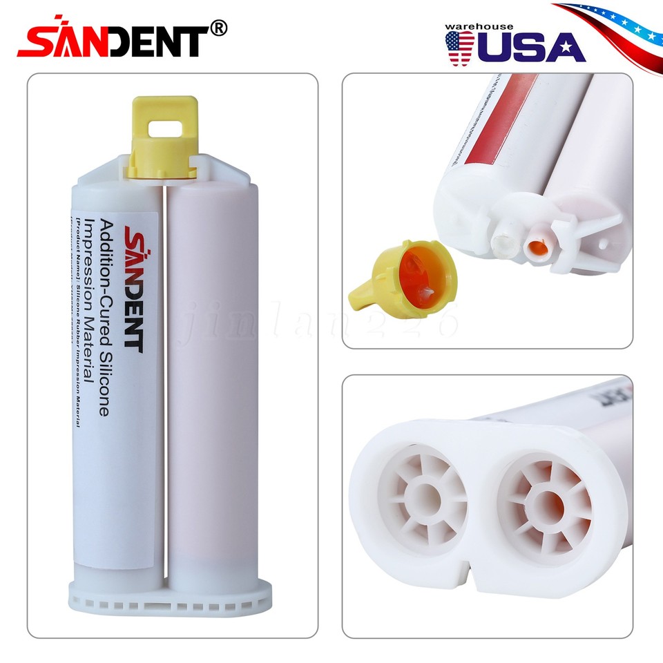 Dental Impression Material VPS Light Body Fast Set (4 Cartridge & 20 ...