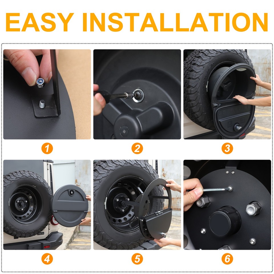 Carbon Steel & Alloy Spare Tire Molle Panel Storage Box For Ineos ...
