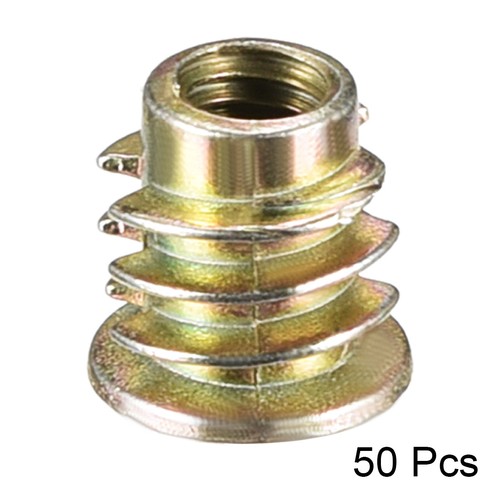 Threaded Insert Nuts Zinc Alloy Hex Socket M4 Internal Threads 8mm ...