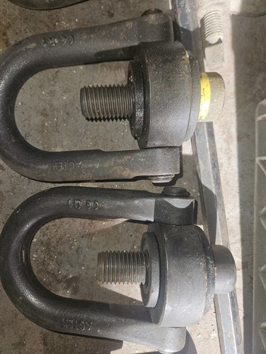 (Set Of 2) Actek Swivel Hoist Ring 1"-8 Thread Size 10,000 Lbs. Rated ...