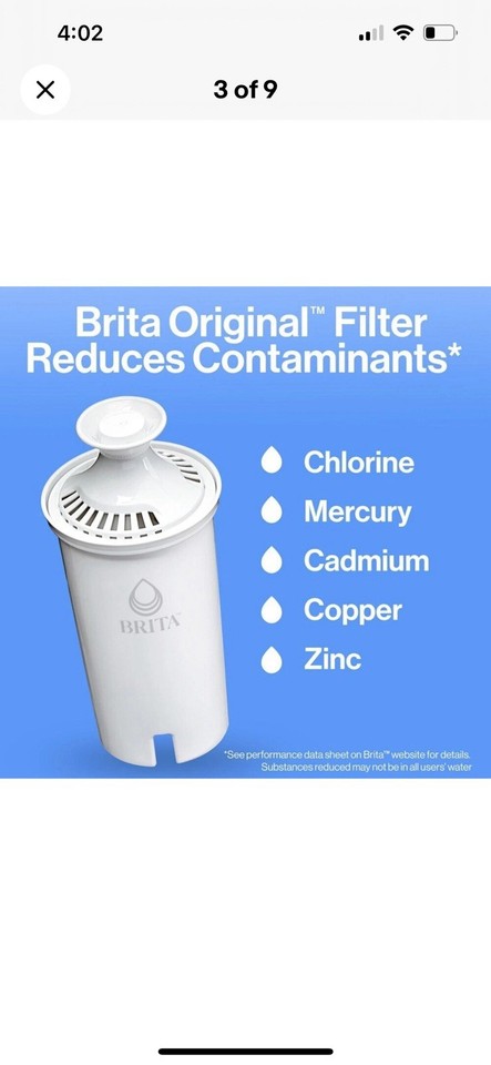 Brita 6-cup Space Saver Water Pitcher with Cartridge - White (OB21/OB03 ...