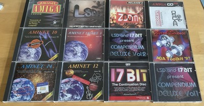 12 CD's - Commodore Amiga - CD-ROM PD Public Domain Software - Aminet ...