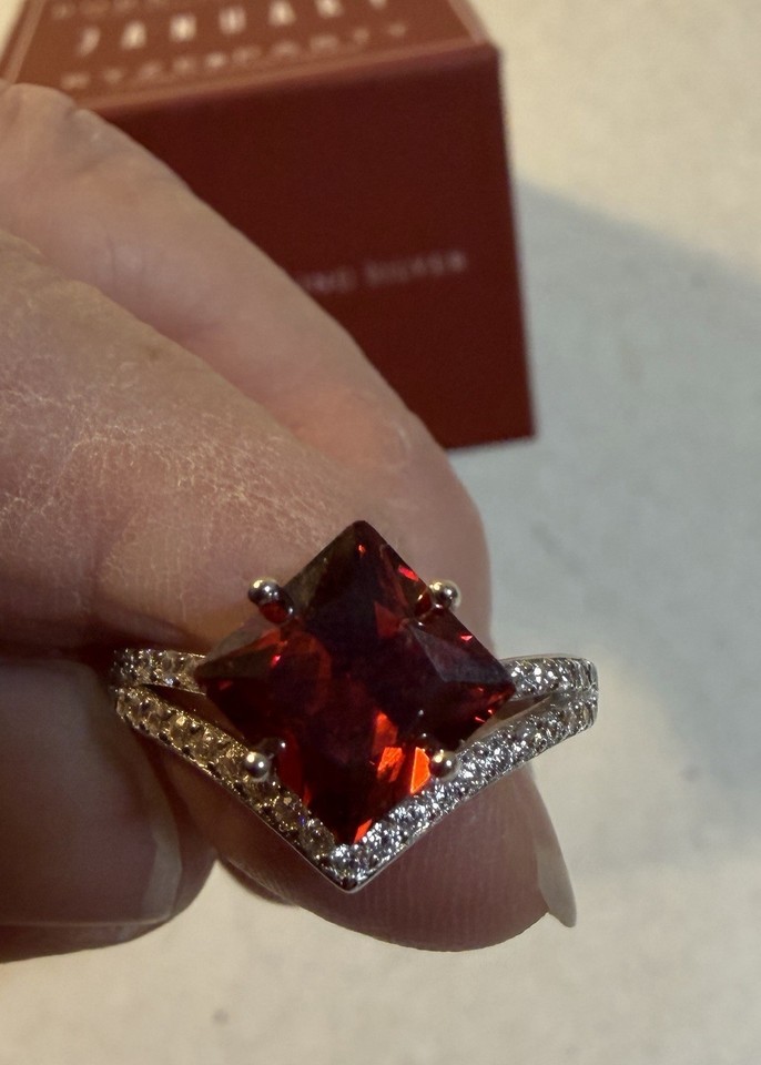 Ryze Party BTS JANUARY Lava Pop CZ, White Frost CZ Size 7 Ring NEW ...