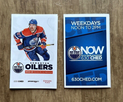 NHL Hockey Edmonton Oilers 2022 23 Pocket Hockey Schedule | eBay