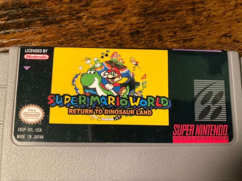 Super Mario World Return to Dinosaur Island SNES 16-Bit Game Cart NTSC ...