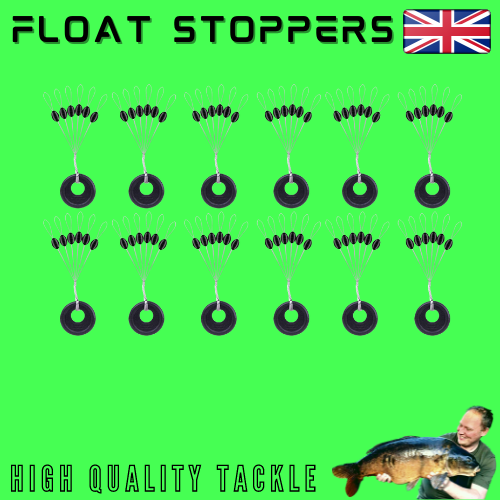 Line Float Stops Stoppers x 72 Large Fishing Rubber Buffer Line Braid ...
