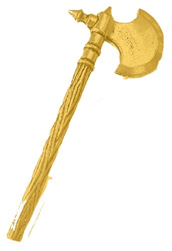 H7 Roman Battle Axe Fine English Pewter chrome gold colour Pin Badge ...