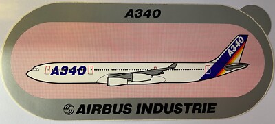Official Airbus Sticker - RARE! A340 old colours (released in 1992 ...