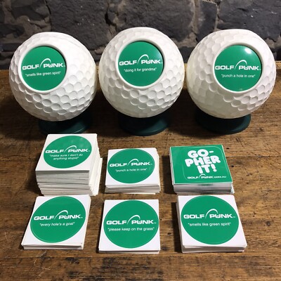 Golf Punk Vintage 90’s Golf Ball Hat Stands & 500 New Novelty Golf Punk ...