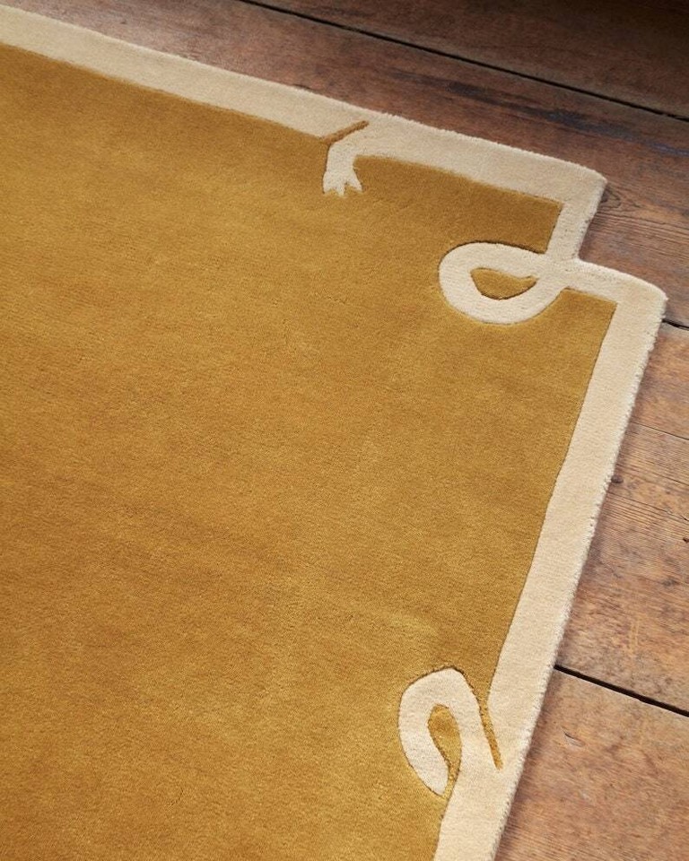 Loops-green Colored Rug Bespoke Hand Tufted Hand Made NK Replicated ...