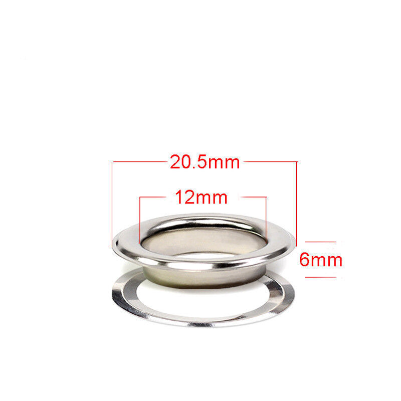 8mm 10mm 12mm 14mm 20mm Eyelet with Washer Leather Craft Repair Grommet ...