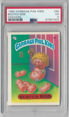 Busted Bob Garbage Pail Kids #6b PSA 5 Ex Matte back 1st Series 1 OS1 ...