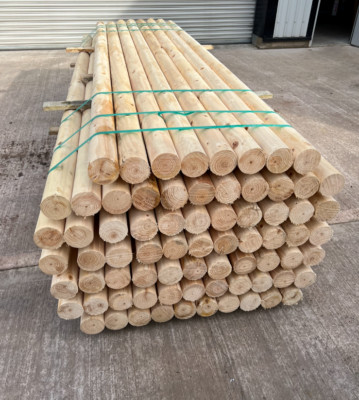 Timber Show Jump Poles Unpainted - Machine Round Jump Poles 3.6m | eBay UK