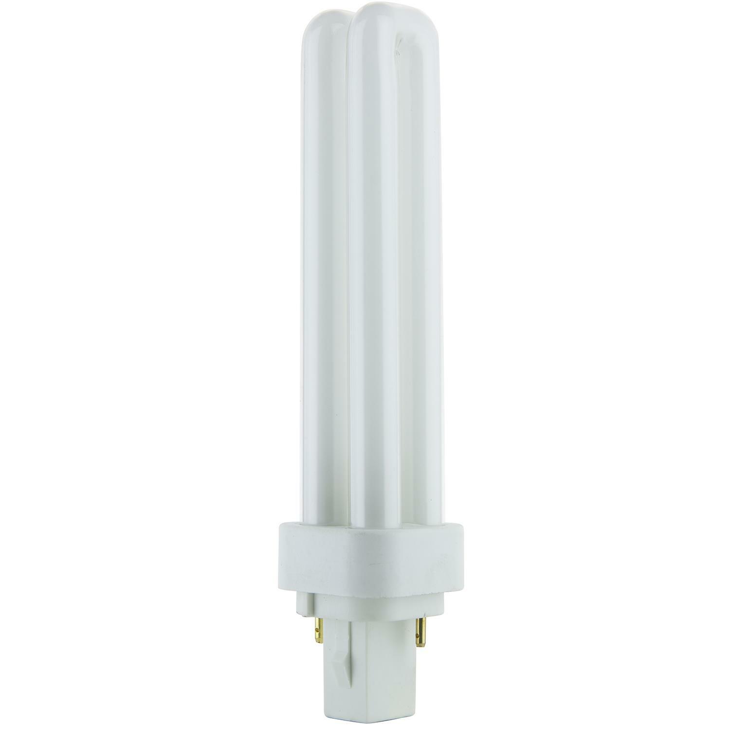 Sunlite 18W PLD 2-Pin Twin Tube, G24D-2 Base- (4100K) CFL Light Bulb (6 ...